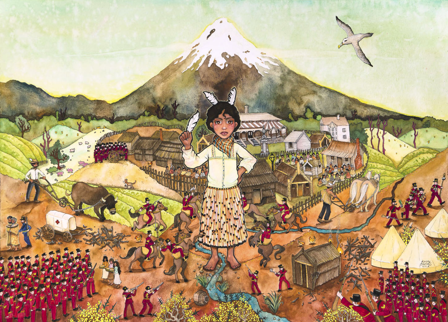 Pakanga - The Story of Parihaka (2018) - Kristy Barlow Art & Illustration